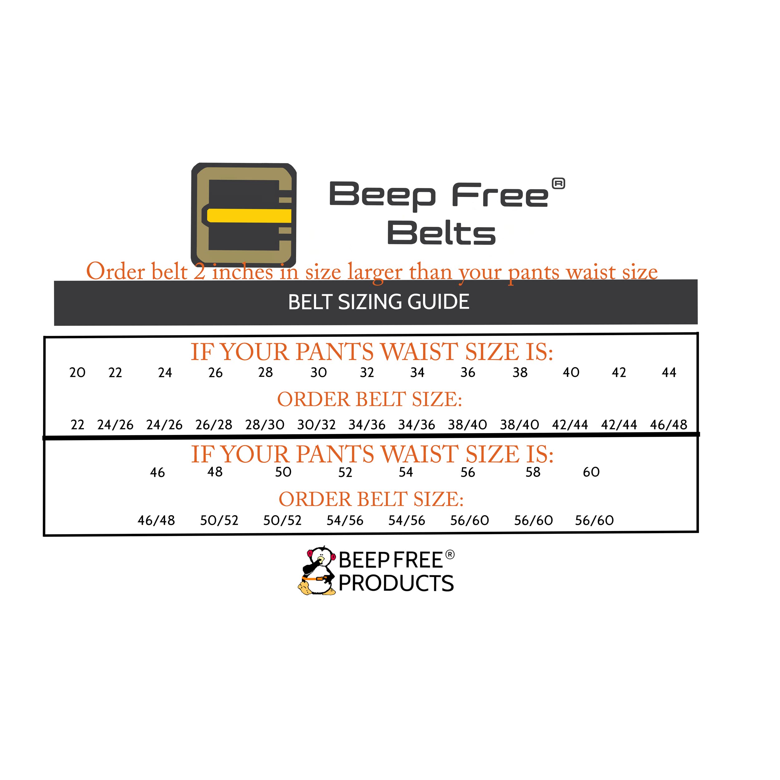 Beep Free 1 1/8” Braided Leather Belt | Black | 44-48 | Airport Friendly | Metal Free
