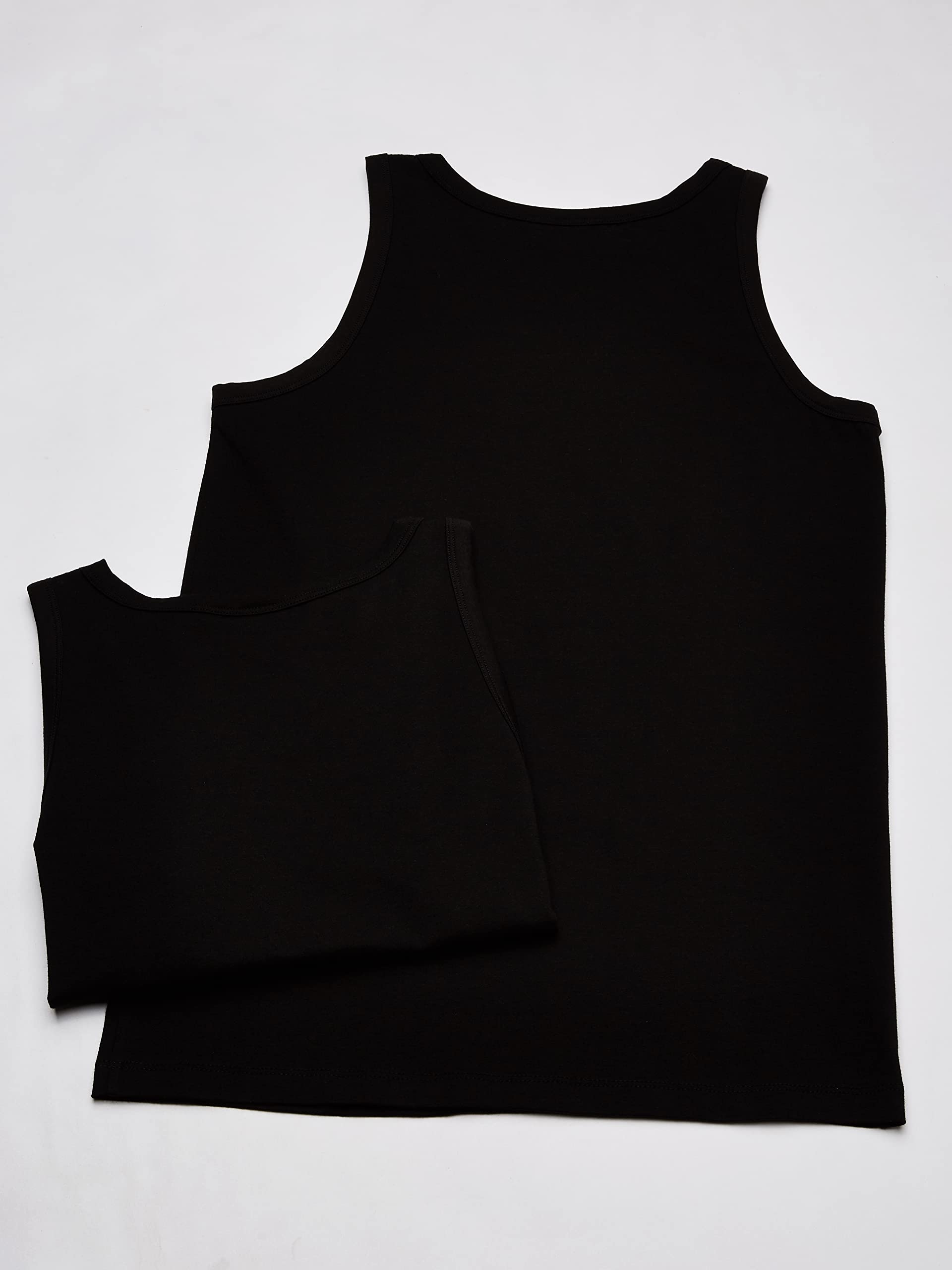 BOSS Hugo Men's Tank Top 2p Co/el 10194356 01, black, Small
