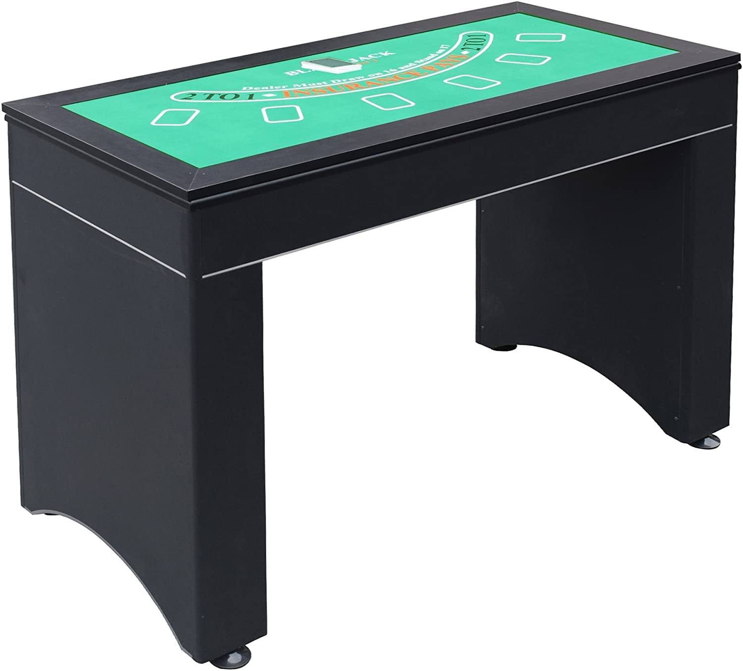 Hathaway unisex adult Classic Monte Carlo 4 in 1 Casino Game Table, Black, Craps and Bar Table Includes Accessories US