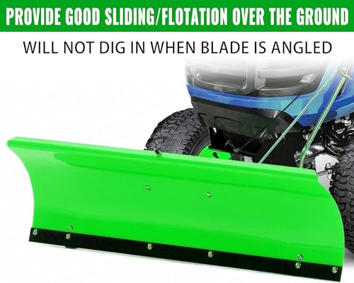 ECOTRIC New Heavy Duty Round Dome Snow Plow Shoe Skid Compatible with John Deere