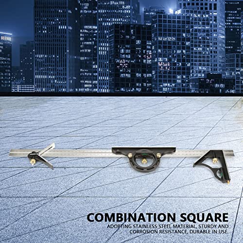 Combination Square 600mm Metal Adjustable Combination Square Right Angle Ruler Engineer Measuring Tool with Square Head