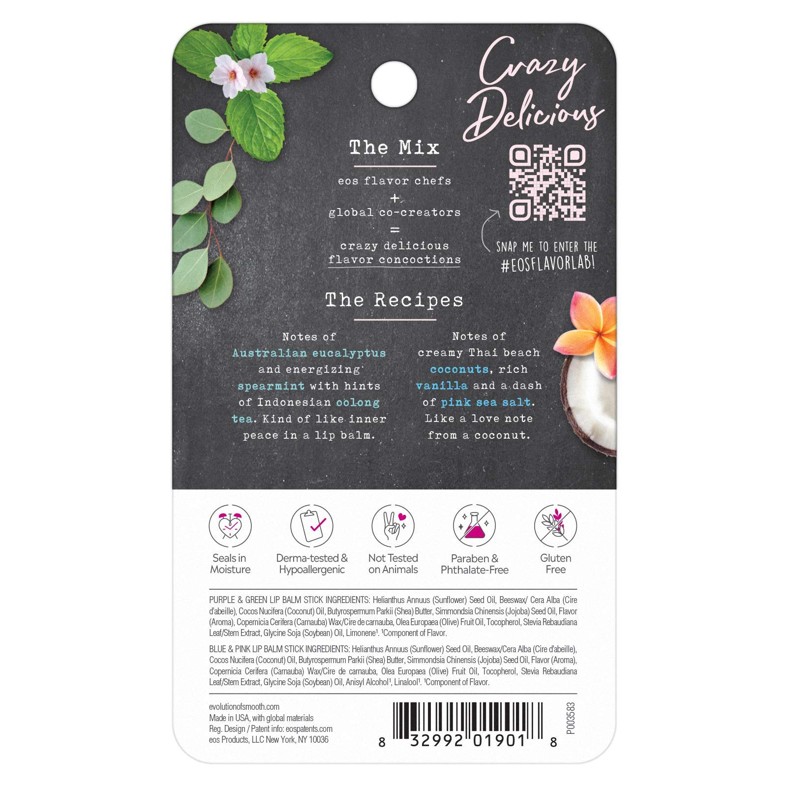 Beach Coconut & Eucalyptus 2-Pack Lip Balm