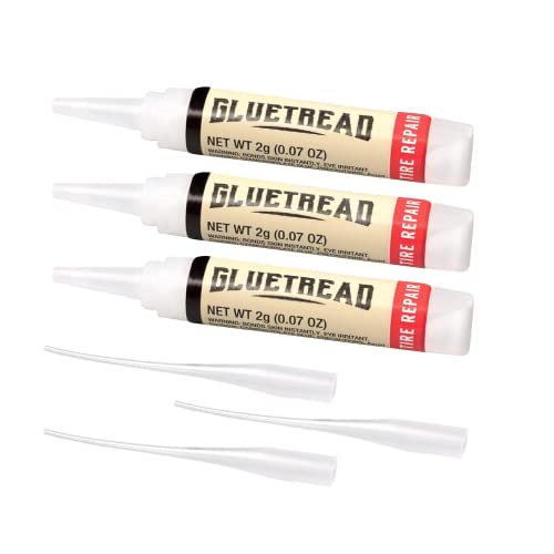 GlueTread Adhesive 3-Pack Additional Glue for GlueTread Sidewall Puncture Tire Repair Kits for Off-Road Vehicles Rubber to Rubber Adhesive