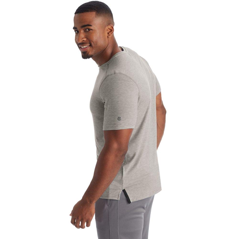 C9 Champion Men's Modern Training Tee, Harbor Stone Brown Heather, XL