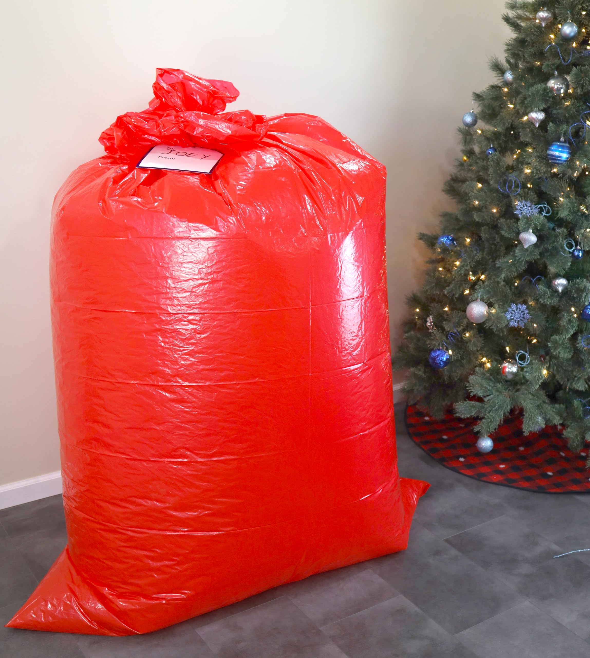 Iconikal Giant, Jumbo Bike Size Gift Bag, Wrap, Red, 96 x 60-Inches