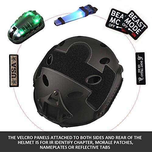 HYOUT Fast Base Jump Helmet PJ Style Airsoft Tactical Adjustable Helmets U.S Tactical Helmet for Paintball Outdoor Sports Hunting Shooting