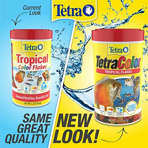 Tetra Tropical Color Flakes 7.06 Ounces, Clear Water Advanced Formula