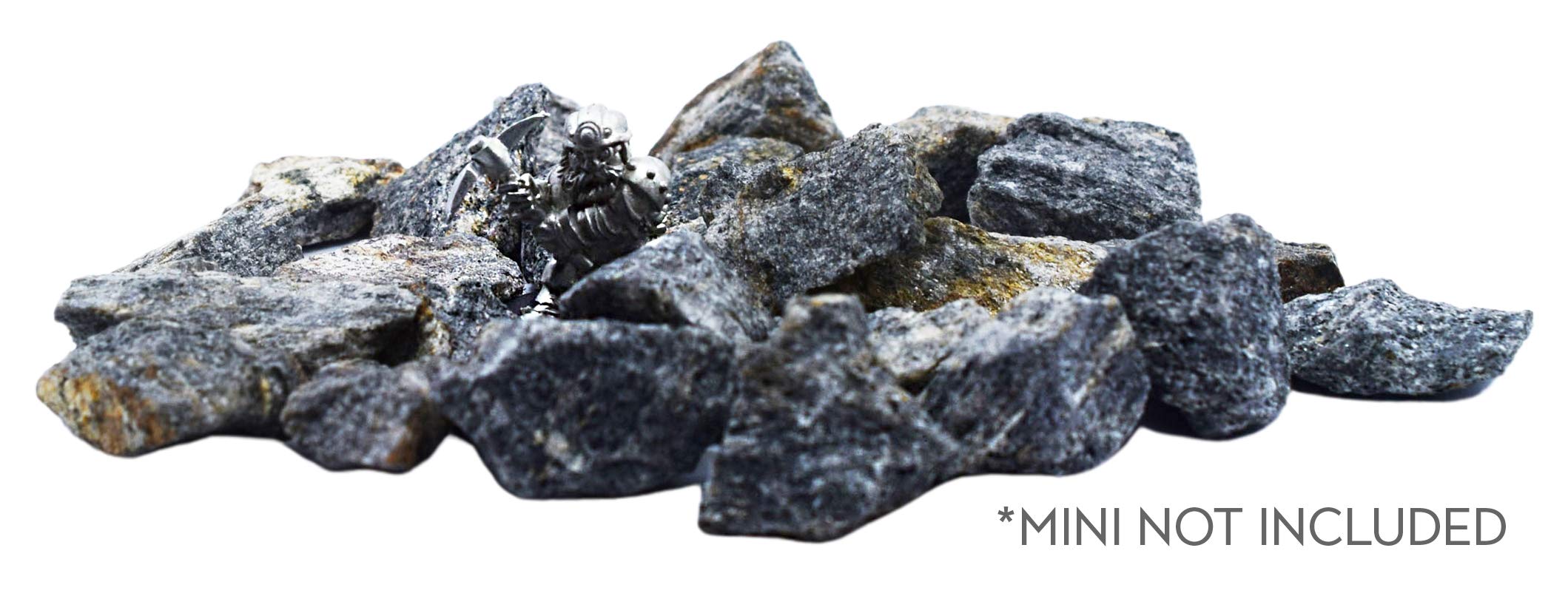 Stonehaven Miniatures Rock/Boulder Set, Large - Schist - Scenery Decoration - Great for 28mm Scale Table Top War-Games - Sourced from North America