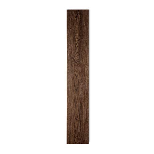 LUCiDA SURFACES Luxury Vinyl Flooring Tiles | Peel and Stick Floor Tile for DIY Installation | 12 Wood Look Planks | Chestnut | BaseCore | 18 Sq. Feet