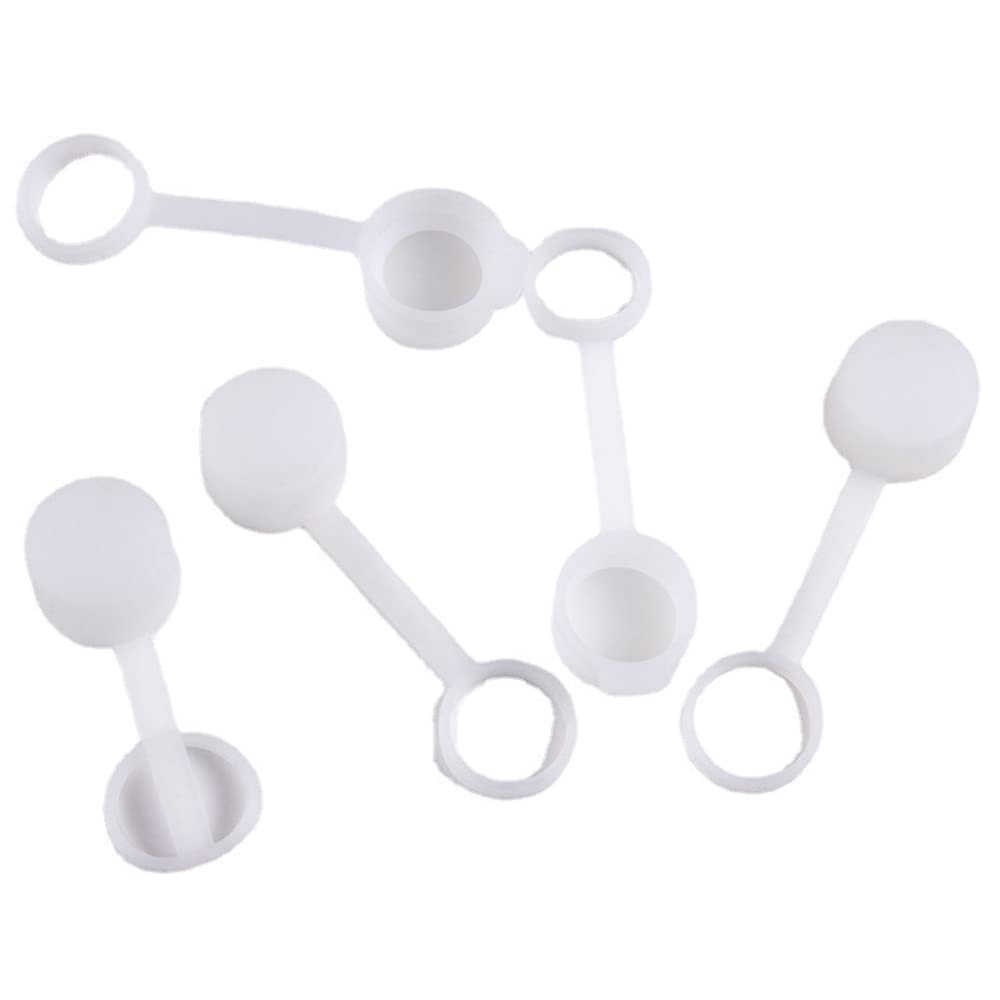 BLLNDX Mud Caps for Bottles 5PCS Black Silicone Cap Top for All Podium and Peak Fitness Bottles, Bike Bottle Cap Top