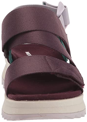 Merrell Women's Alpine Cush Backstrap Wedge Sandal, Burgundy, 7