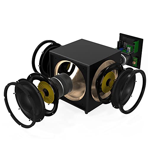OSD Trevoce 12" Triple Driver Active Subwoofer 800W, Native EQ 15Hz Bass Response, Faux Leather Finish