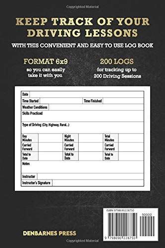 Student Driver Log Book: Keep Track of your Driving Sessions with this Driver's Ed Log Book | New Drivers Gifts