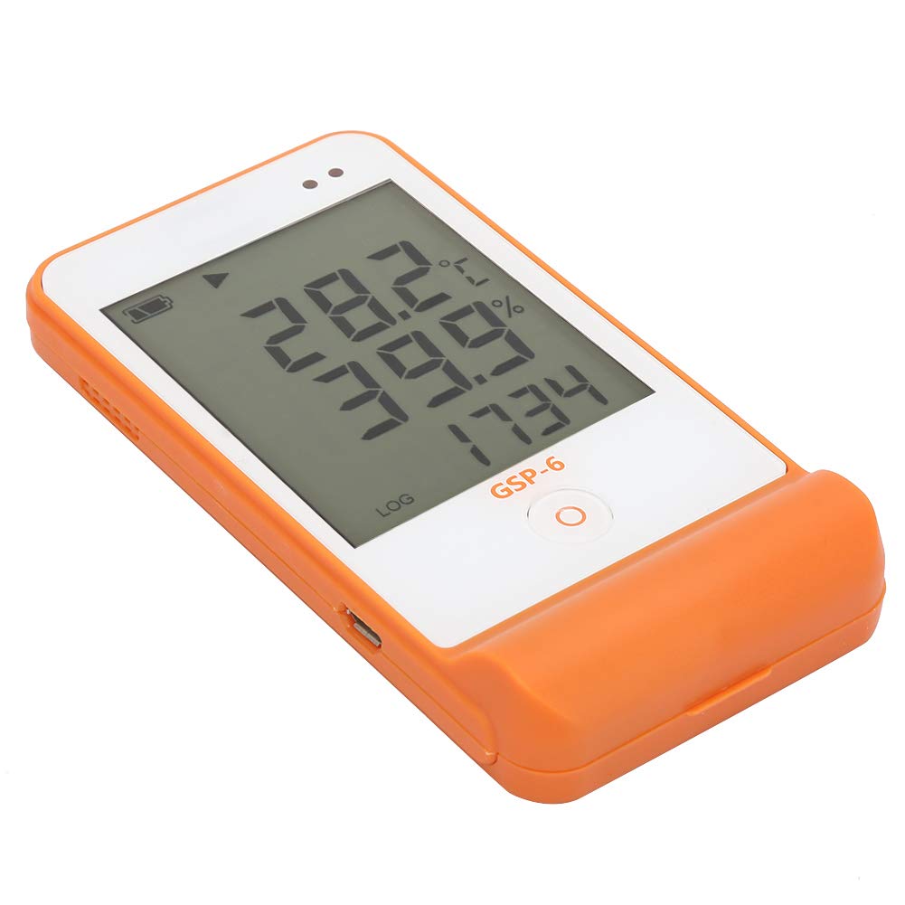 Cold Chain Transportation Temperature and Humidity Monitor, USB Temperature and Humidity Data Logger Supports 16000 Sets of Data