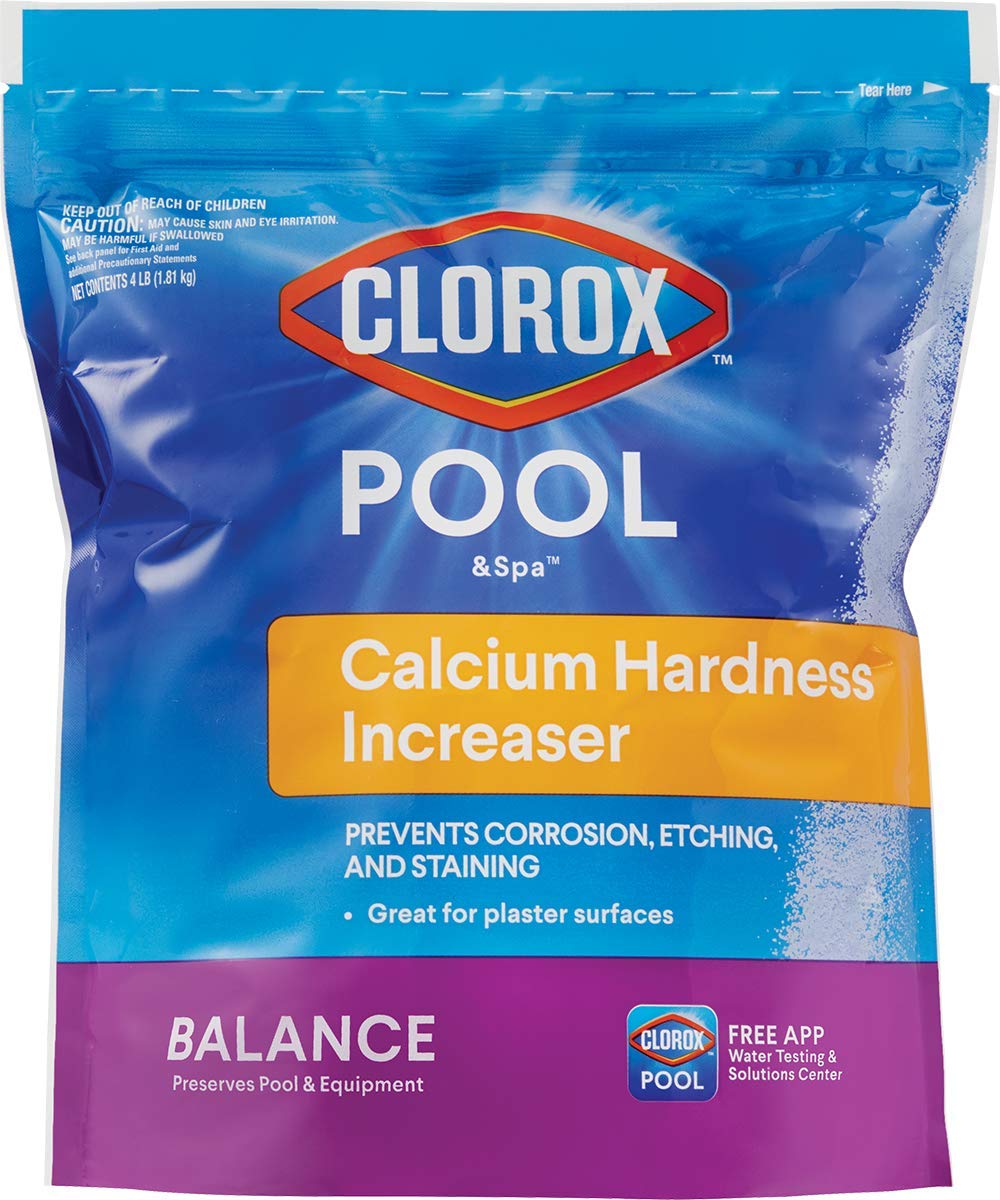 CLOROX Pool&Spa Calcium Hardness Increaser, Prevents Corrosion, Etching and Staining, 4LB