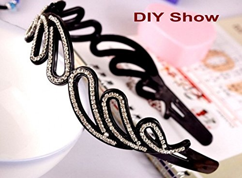 yueton 11 Yards 2MM Crystal Rhinestone Close Chain Trimming Claw Chain Jewelry Crafts DIY (Silver)
