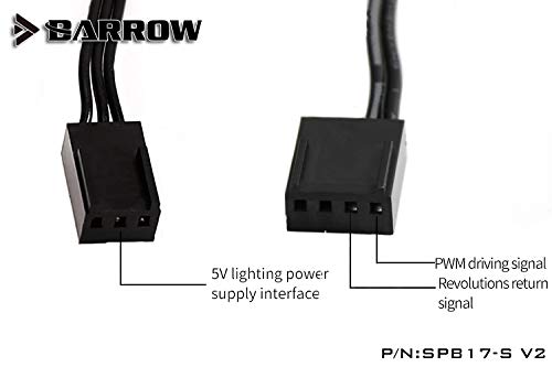 Barrow Aurora PWM Control Speed 17W Pump with Acrylic Cover and Metal housing kit - Black