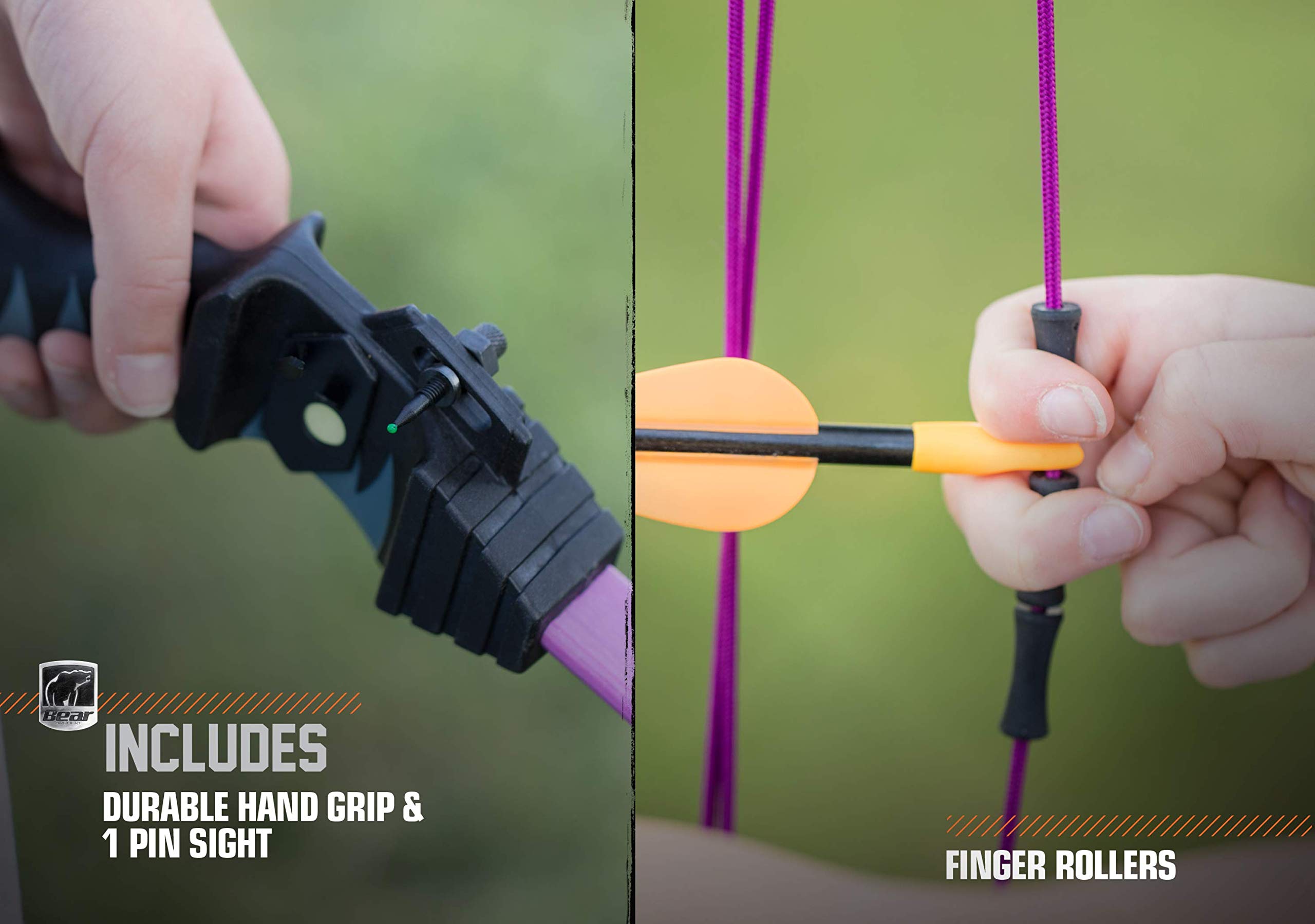 Bear Archery AYS6000PL Scout Youth Bow Set, Purple