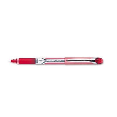 Rollerball Pen, Extra-Fine Point, Red Barrel/Ink Qty:12