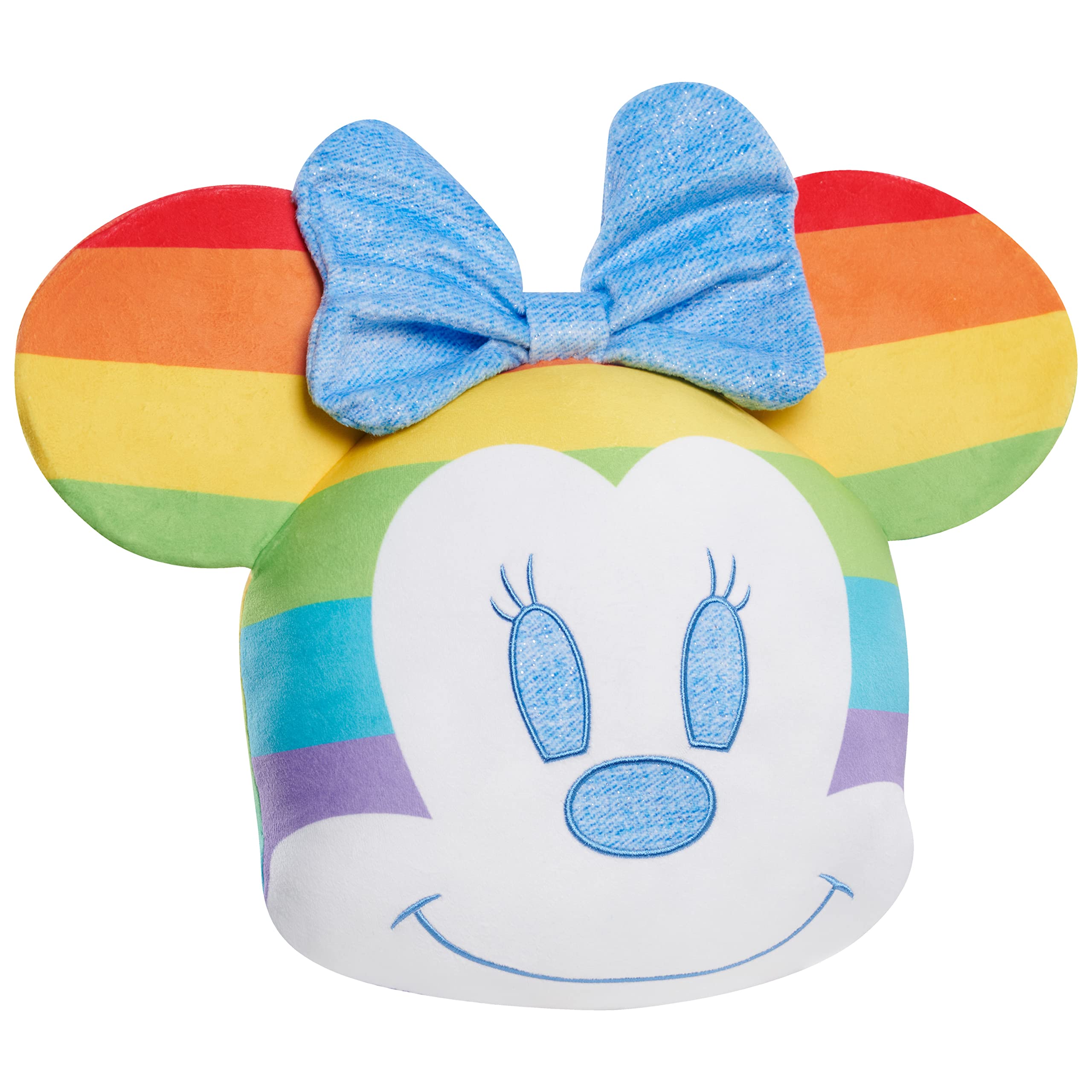 Just Play Disney Pride 11.5-inch Minnie Mouse Large Plush Character Head, Kids Toys for Ages 2 Up, Amazon Exclusive