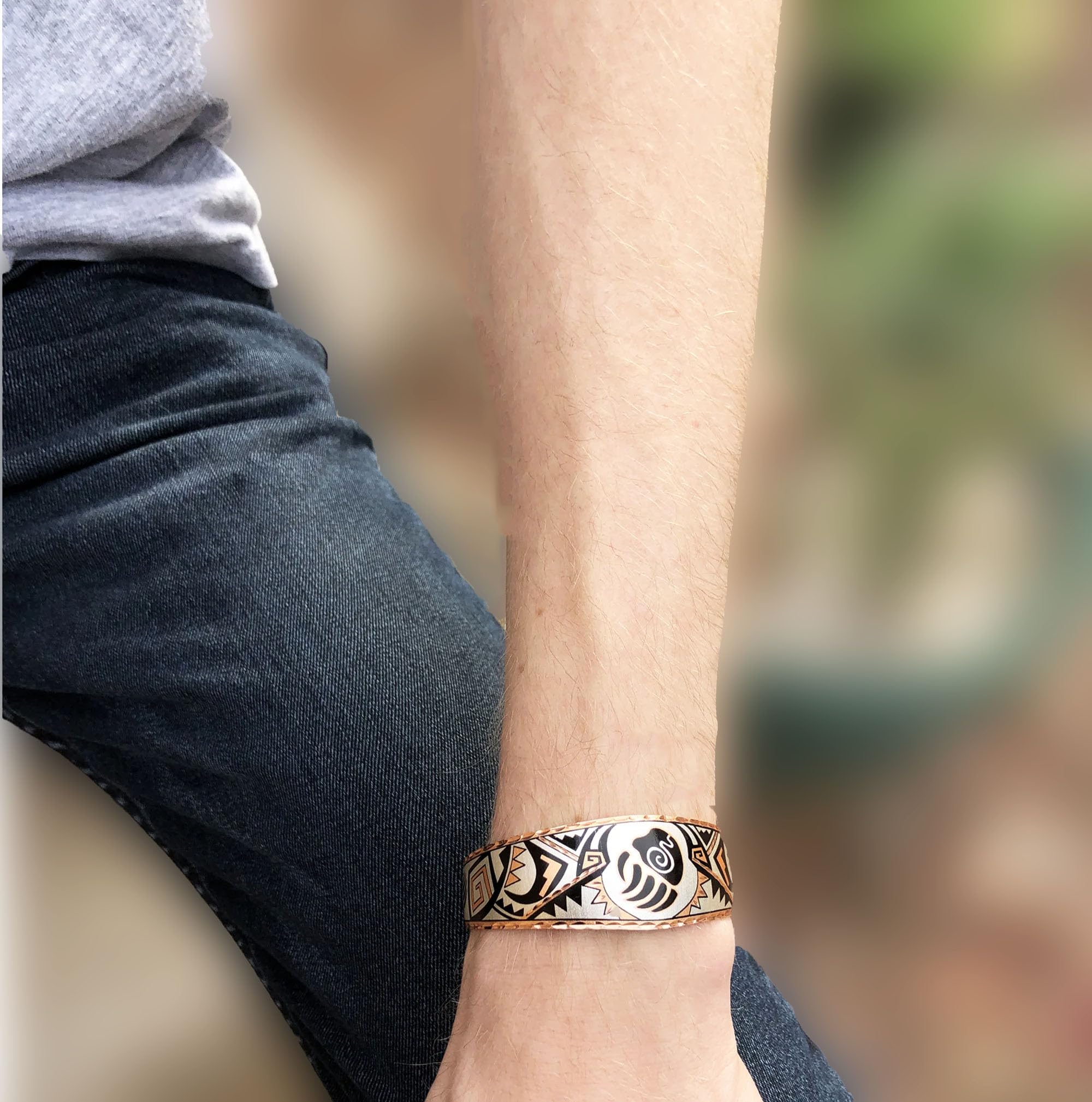 Bear Claw Bracelets Feature Native American Bear Paw Jewelry, Adjustable Bear Cuff Bracelets Native American Copper Bracelets, Bear Claw Jewelry
