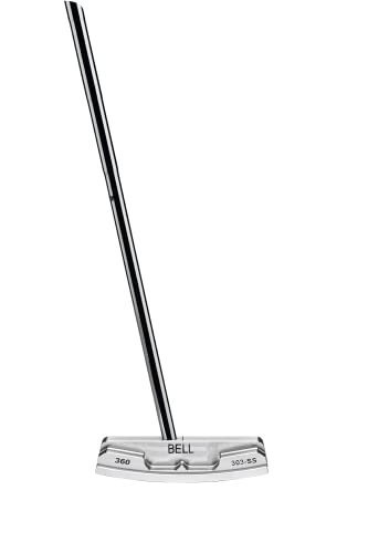Bell TW-400 Two-Way CNC Milled Three Sight Light Modified Face Balance Golf Putter + Winn Dri-Tac Dark Gray Standard Grip | Made in USA (Ambidextrous, 40)
