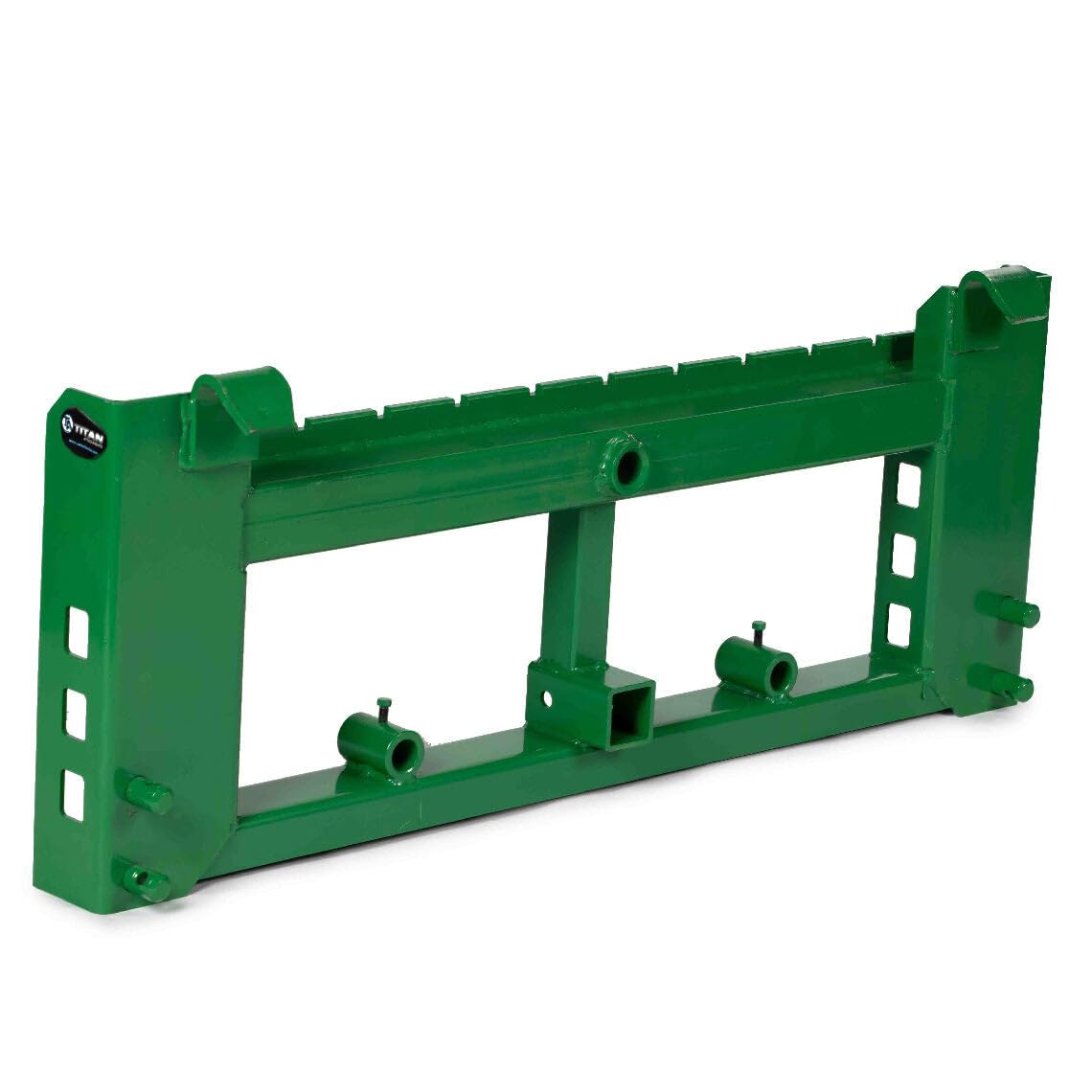 Titan Attachments Hay Frame Attachment, 39†Hay Bale Spear and Stabilizers, Rated 4,000 LB, Receiver Hitch, Fits John Deere Loaders