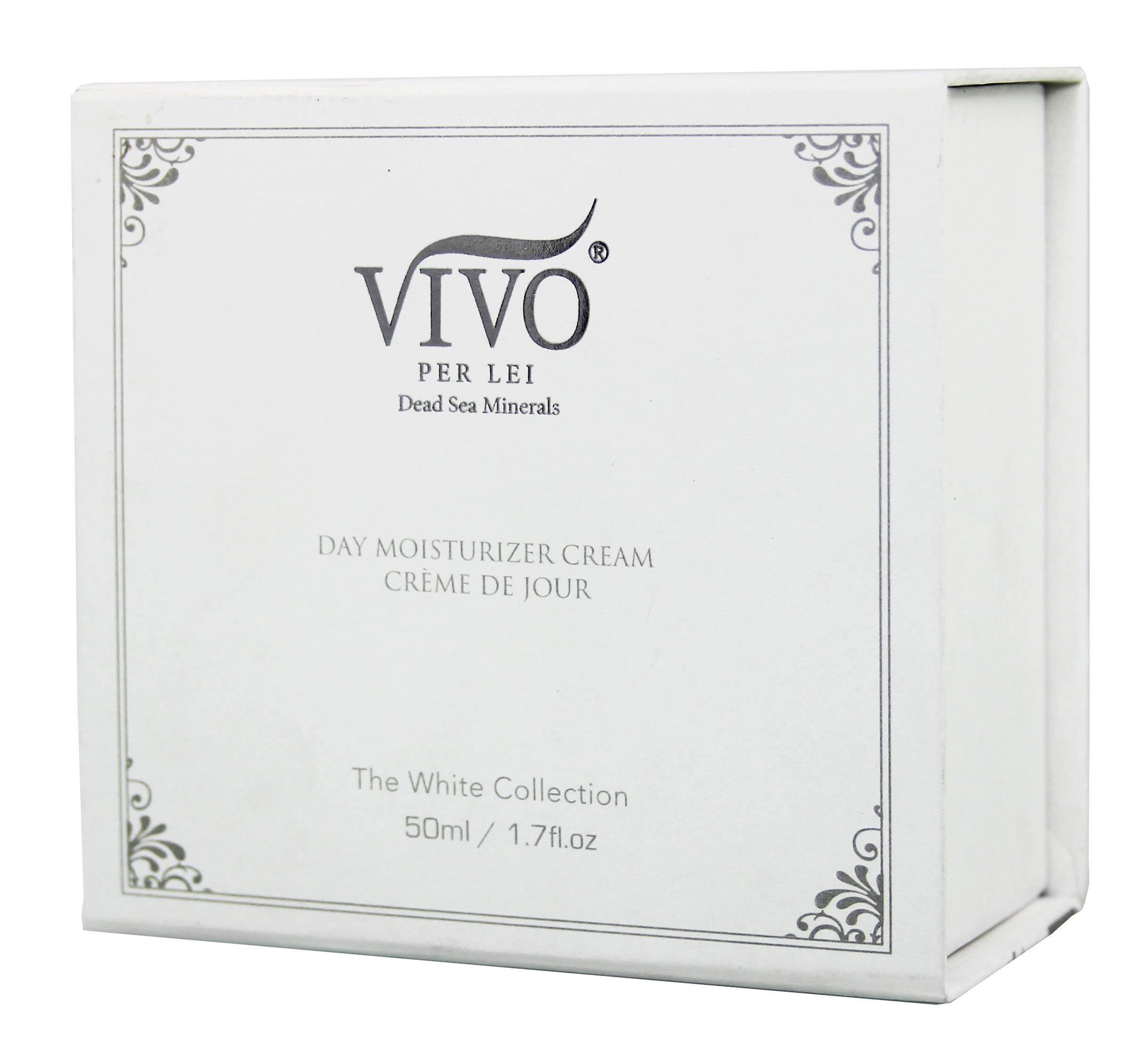 Vivo Per Lei Day Cream - Dead Sea Face Cream for Dull, Dry Skin - Moisturizing Day Cream with Shea Butter - Non Greasy Day Moisturizer - Hydrating Face Cream for Women - 3.4 Fl. Oz.