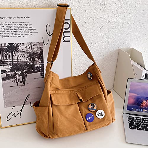 CLBDBAG Fashion Lar ity Msenr Bag th Pin Bads Shoulr s Multi-kets for Travel Office