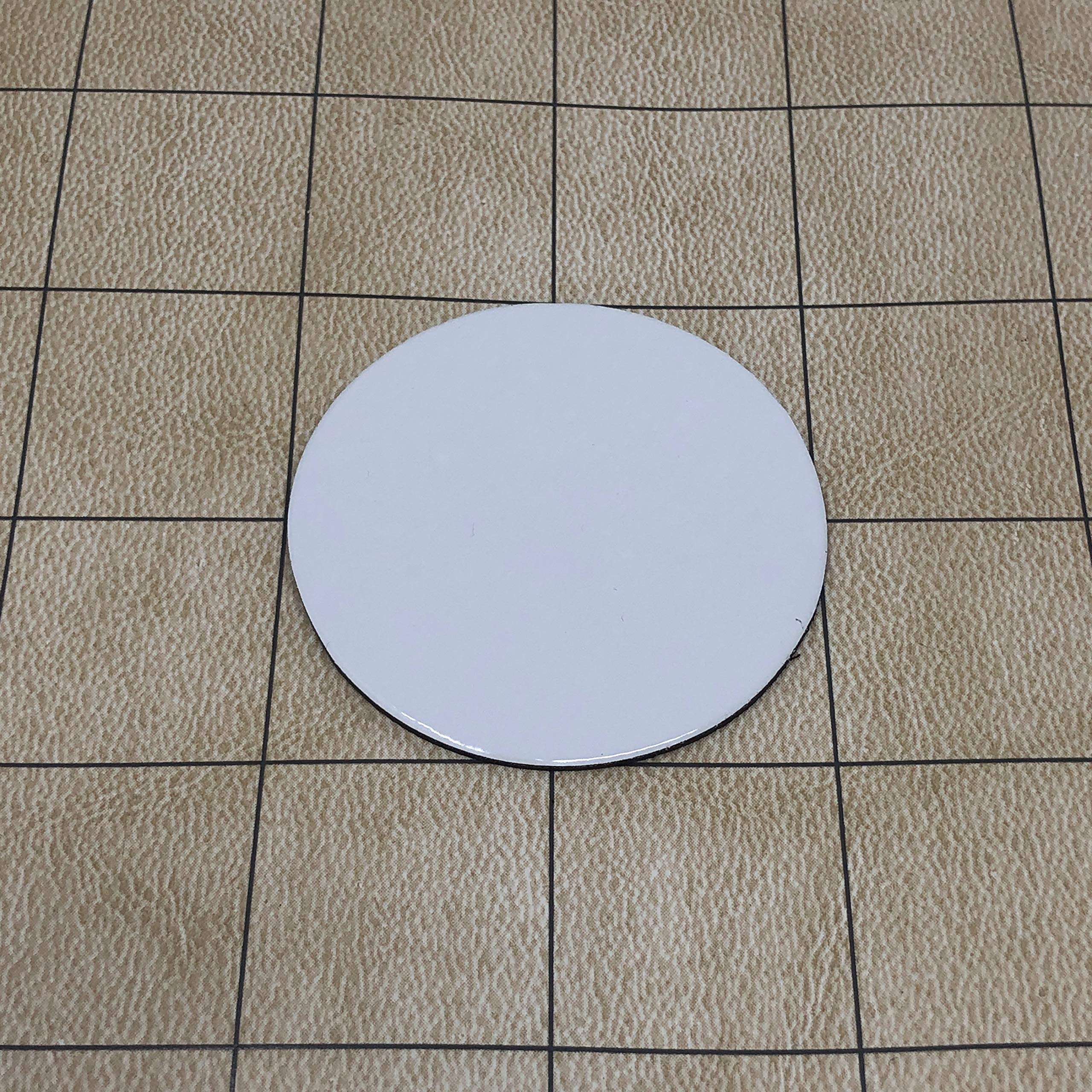 Hedral Value Pack of 10 - Dry Erase - Reusable - Blank 2" Circle Board Game Tiles Markers DIY D&D