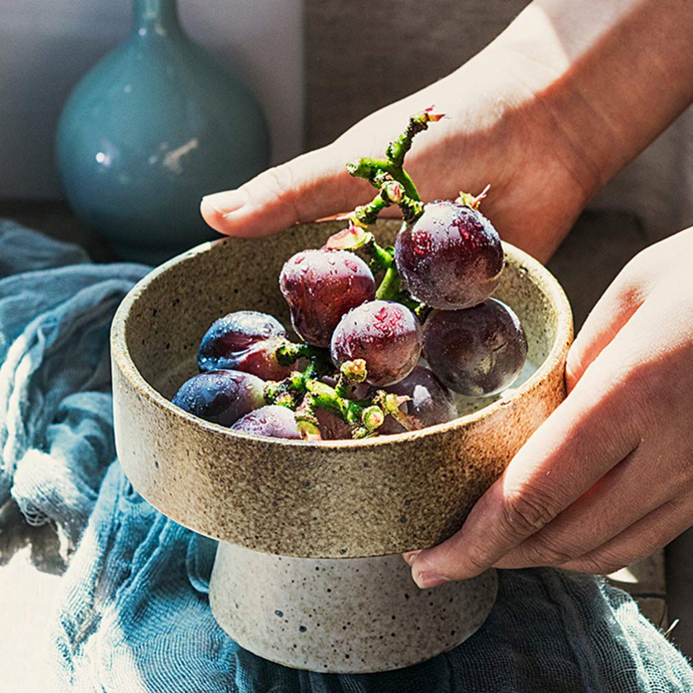Cabilock 1pc Fruit Tray Cake Serving Stand Centerpiece Bowl Salad Fruit Bowl Cake Serving Platter Chip Bowl Cupcake Display Stand Storage Tray for Snack Fruit Ceramics Porcelain Plate Candy