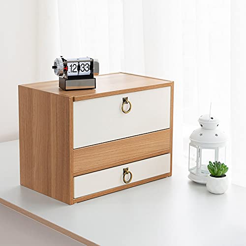 Makeup Organizer Wooden Cosmetic Storage Cases Display Rack with Drawer Makeup Organizer Case for Brushes Lipsticks Skincare Toner Cosmetic Storage Box