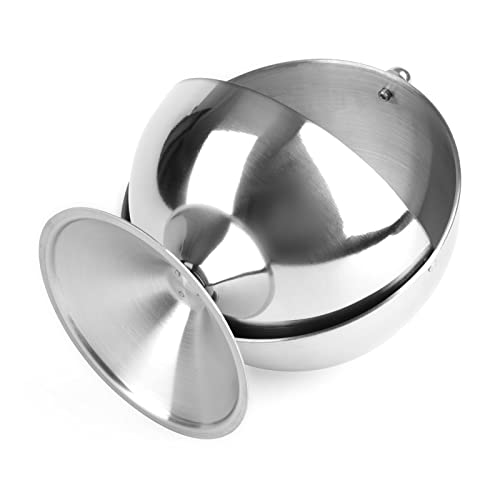 Peohud 2 Pack Stainless Steel Sugar Bowl with Roll Top, Sugar Cube Holder, Candy Jar Cookies Mints Holder Bowl for Home Kitchen, Office, Parties