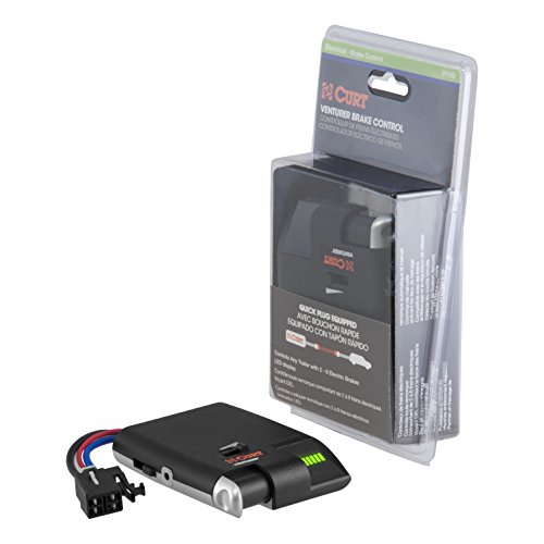 CURT Venturer Electric Brake Controller & Wiring Kit for Toyota Tacoma, Tundra - 51456 & 51110