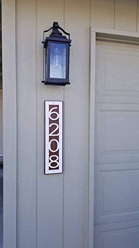 Custom Address Marker - Vertical House Number - Metal Address Sign