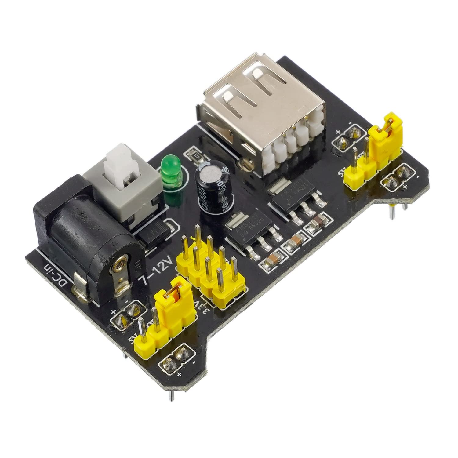 HUAREW Breadboard Kit with Power Supply Module, Jumper Wires,Battery Clip,830 & 400 tie-Points Breadboard
