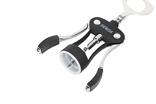 shengshi Wine Opener Zinc Alloy Premium Wing Corkscrew Wine Bottle Opener With Multifunctional Bottles Opener