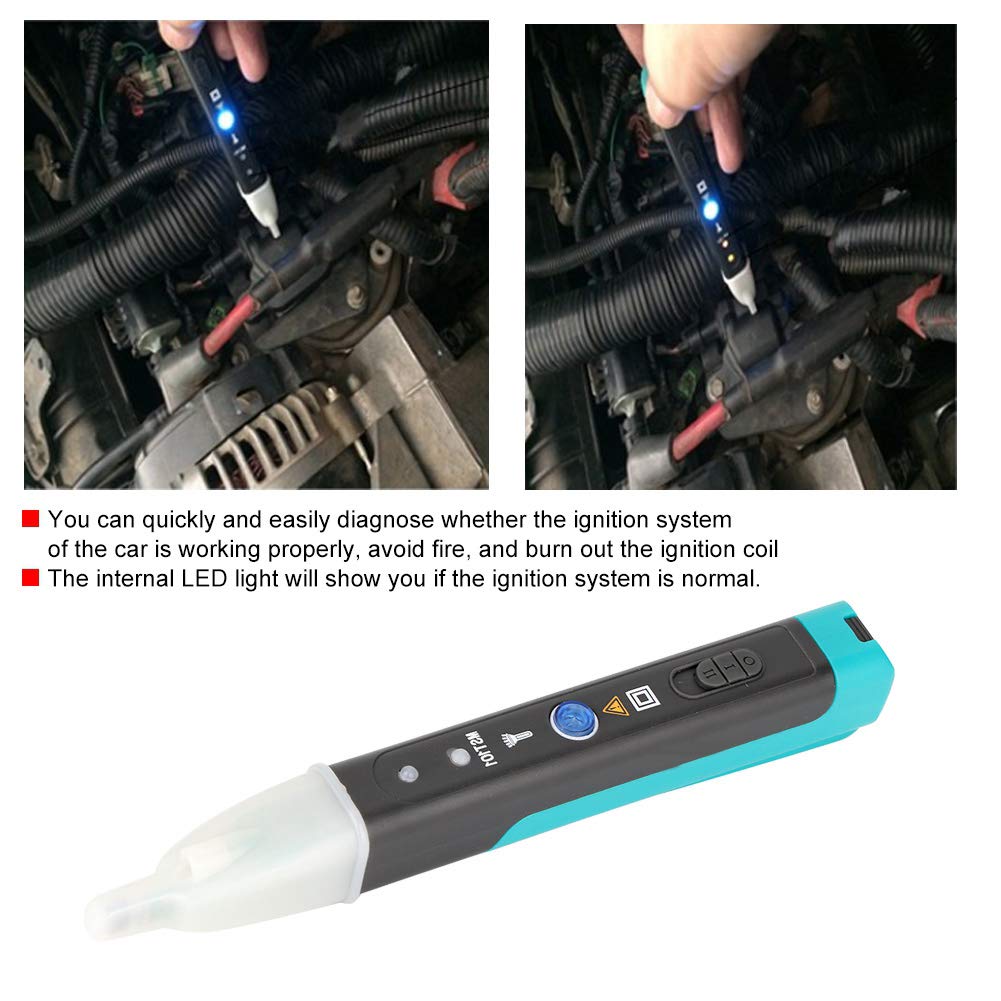 Car Spark Tester, Yctze Electronic Faults Detector MST-101 Auto Ignition Coil Tester Tool for Ignition Coil Tester Automotive Detector Ignition Coil Tester Coil Pack Tester Spark Plug