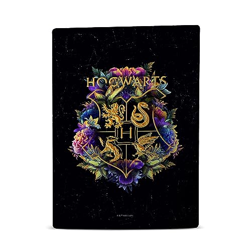Head Case Designs Officially Licensed Harry Potter Hogwarts Crest Graphics Vinyl Faceplate Sticker Gaming Skin Decal Compatible with Sony Playstation 5 PS5 Disc Edition Console & DualSense Controller