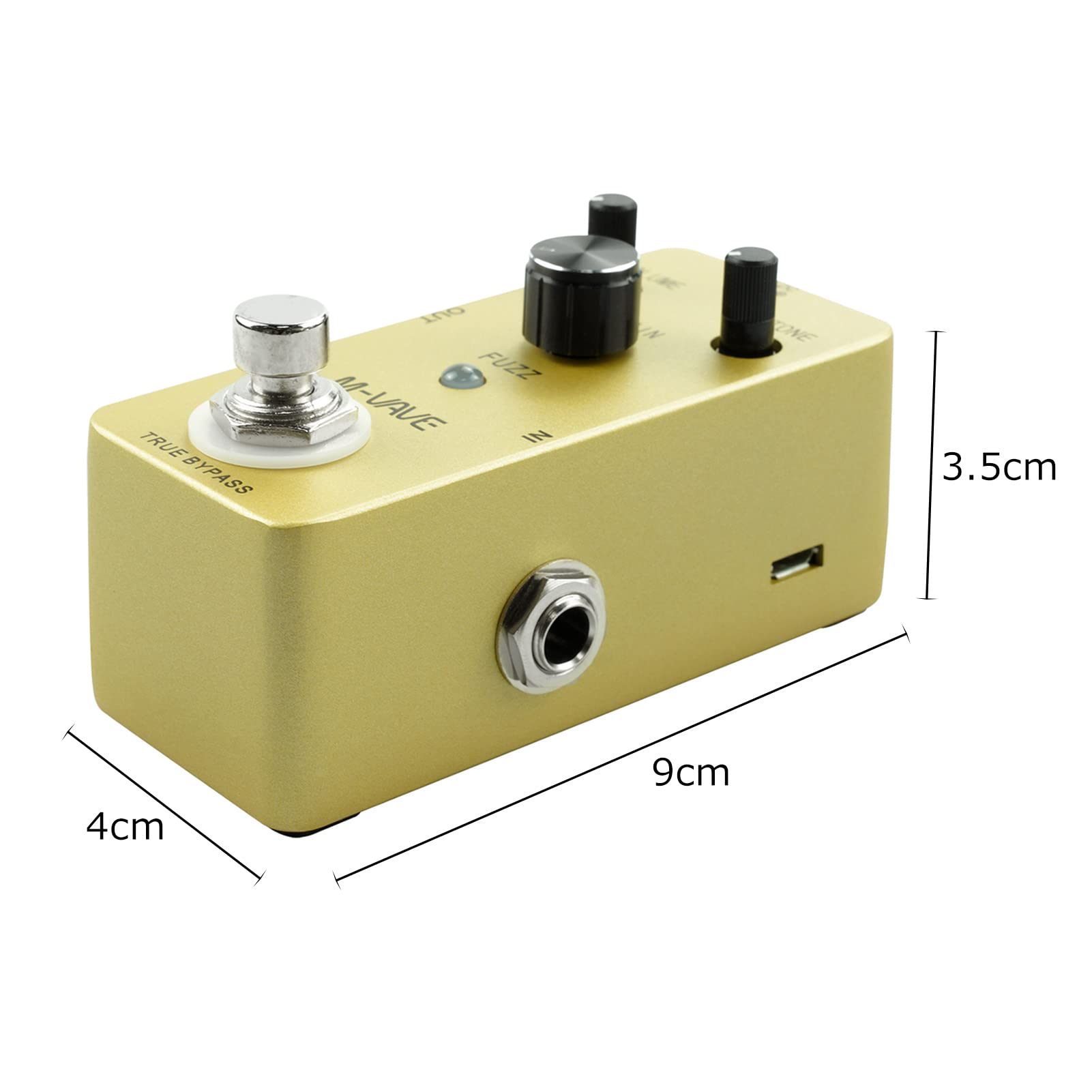 Btuty Fuzz Guitar Effect Pedal Zinc Alloy Shell True Bypass
