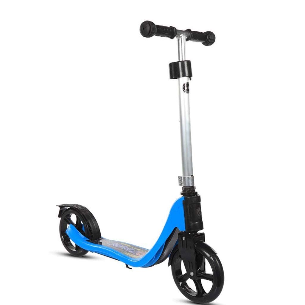 SZNWJ ygqtbc Scooter - Kick Scooter for Kids Extra Wide Light-Up Wheels Scooter 3 Height Adjustable Wide Deck Best Gifts Kids, Boys Girls (Color : Blue)