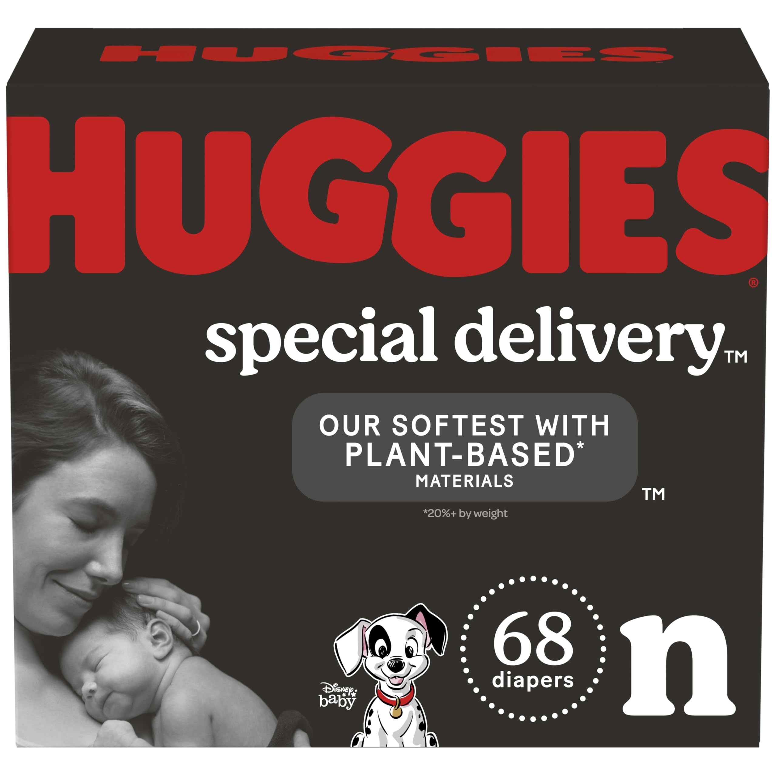 Huggies Special Delivery Hypoallergenic Baby Diapers Size Newborn (up to 10 lbs), 68 Ct, Fragrance Free, Safe for Sensitive Skin