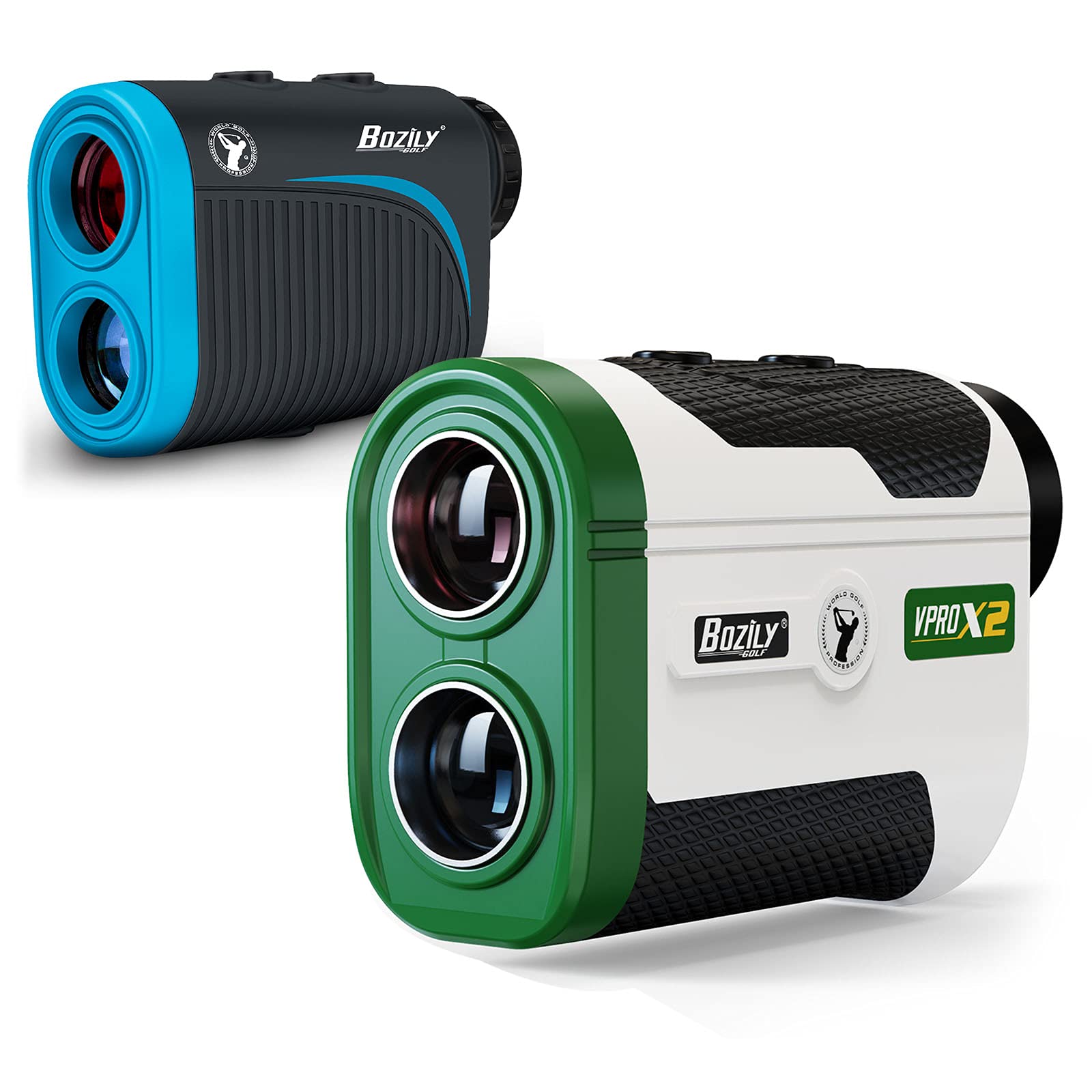 Bozily X2 Golf Rangefinder with Slope + X3 Golf Range Finder Tournament Legal Golf Rangefinder