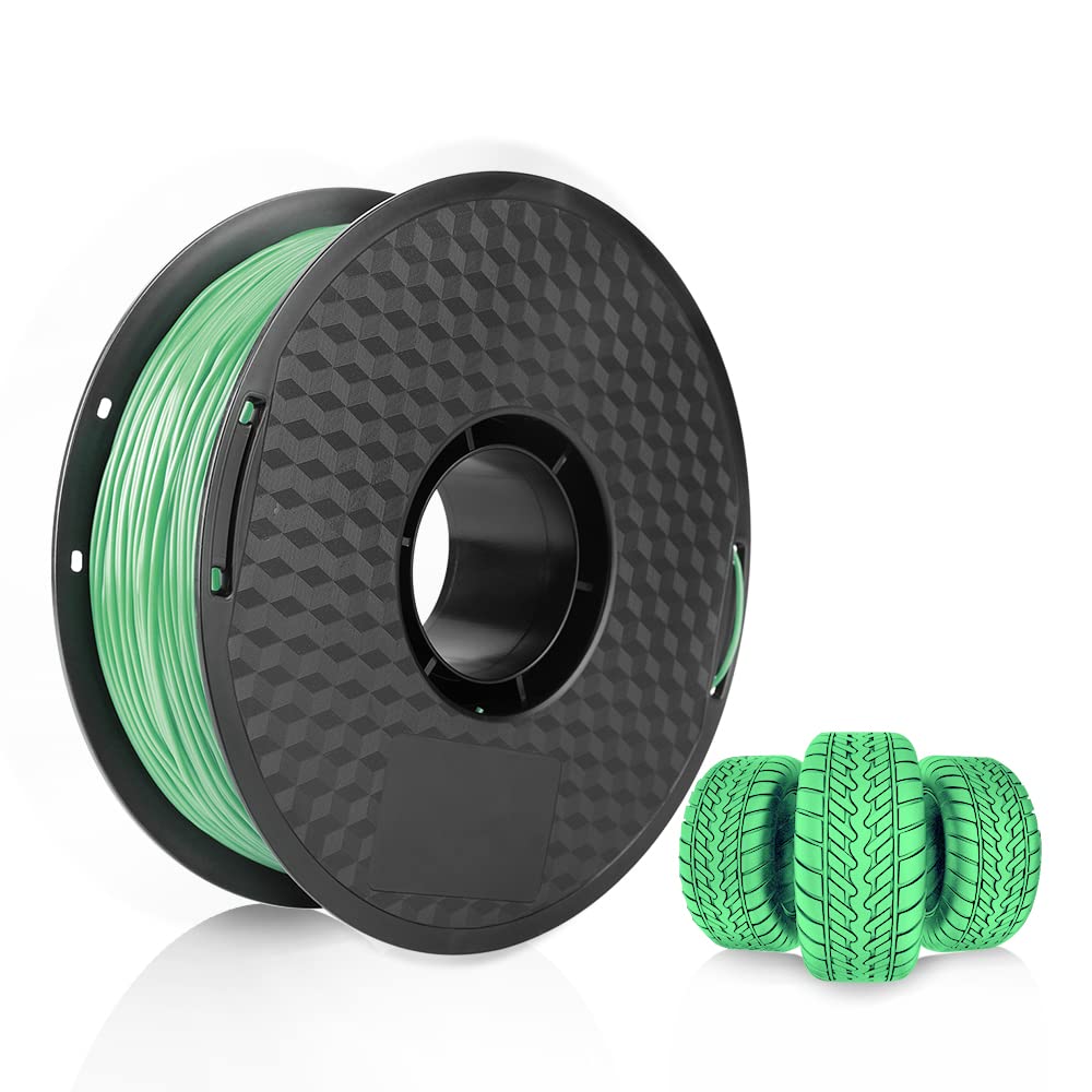 COMGROW PLA Filament 1.75mm PLA 3D Printer Filament, 1kg(2.2lbs) Cardboard Spool, Dimensional Accuracy +/- 0.03mm, Fit for Creality Ender 3/Ender 3 V2/Ender 3 Pro/Other FDM 3D Printers (Green 1-Pack)