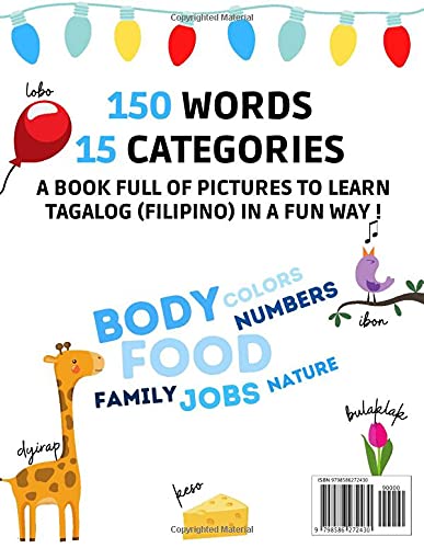 TAGALOG: My First 150 Words - Learn Tagalog (Filipino) - Kids and adults