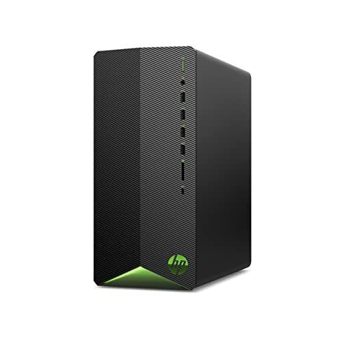 hp 2022 Newest Pavilion Gaming Desktop, AMD 6-Core Ryzen 5 5600G Processor, AMD Radeon RX 5500, Win 11 Home + HDMI Cable (AMD RX5500 | 32GB | 1TB SSD+1TB HDD)