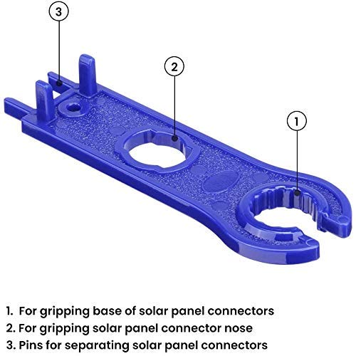 CATOSUM 5 Pair Solar Spanner Wrench for MC4 Connectors, Solar Connector Tool Assembly Spanners Wrenches, Solar Panel Connector Tool, Solar PV Disconnect Removal Tools