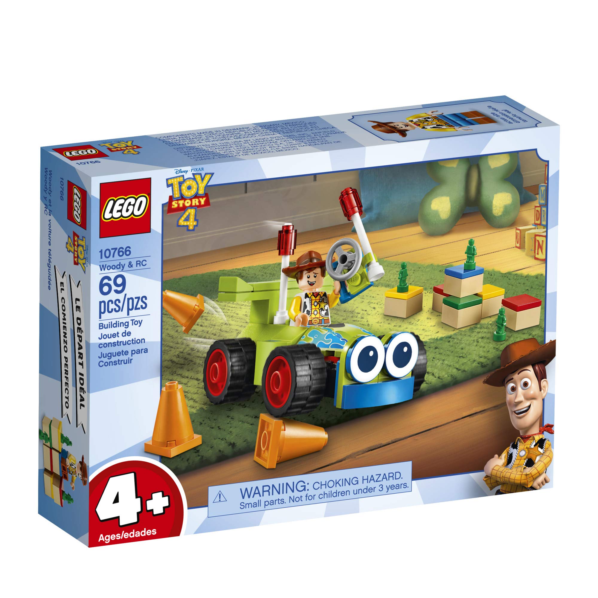 LEGO Disney Pixar’s Toy Story 4 Woody & RC 10766 Building Kit (69 Pieces)