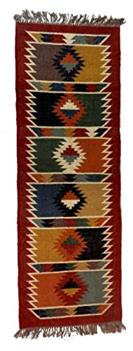 iinfinize 2x6 ft Rustic Vintage Rug Jute Runner Kilim Area Rug Throw Floor Mat Meditation Carpets Decorative Rug Throw