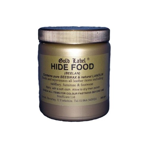 William Hunter Equestrian Gold Label Hide Food, 250g - an Original Nutrient Leather Food Based on Beeswax and Lanolin